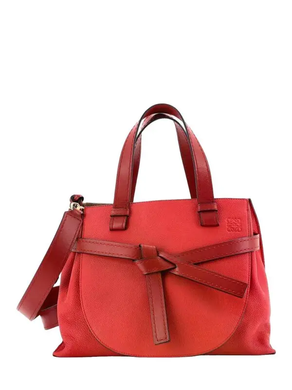 Loewe Gate Tote Small Satchel - Red