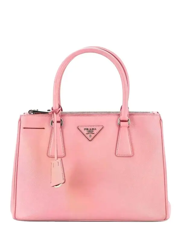 Prada Saffiano Leather Small Tote Bag - Pink