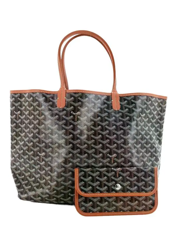 Goyard Saint Louis Coated Canvas Pm Tote Bag - Black