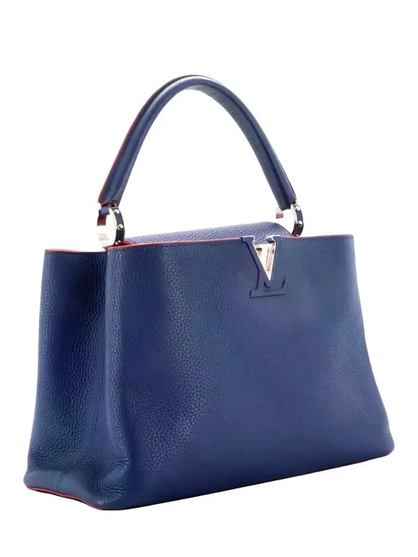 LOUIS VUITTON Capucines Mm Satchel - Blue