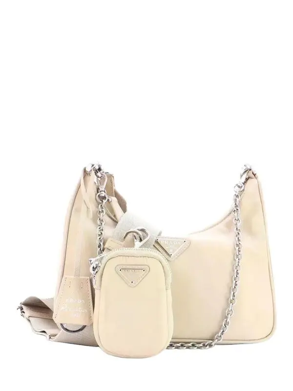 Prada Re-edition 2005 Tessuto Small Crossbody Bag - Neutrals