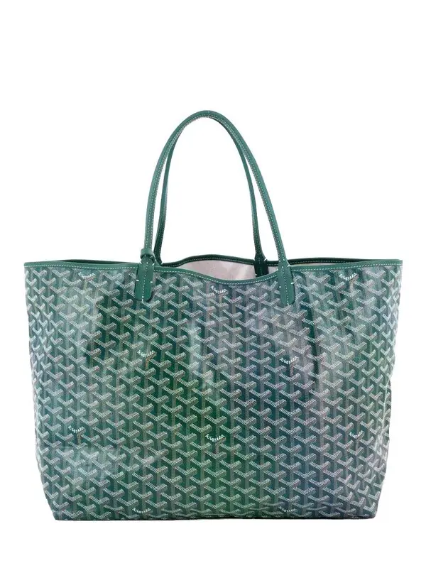 Goyard Saint Louis Coated Canvas Gm Tote Bag - Green