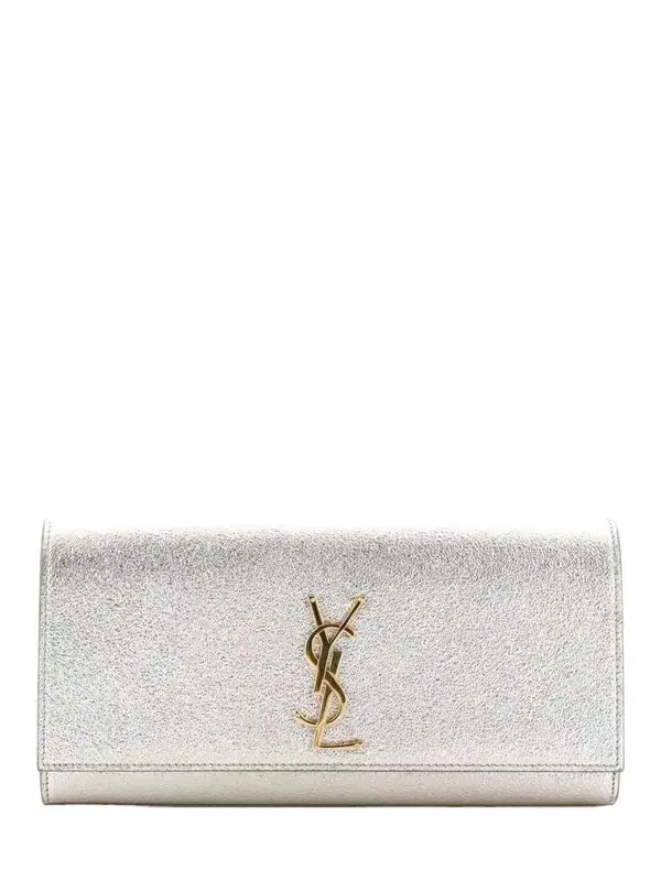 Saint Laurent Classic Monogram Long Clutch Bag - Gold
