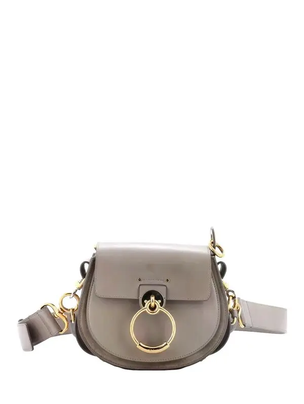 Chloé Tess Leather Small Shoulder Bag - Neutrals