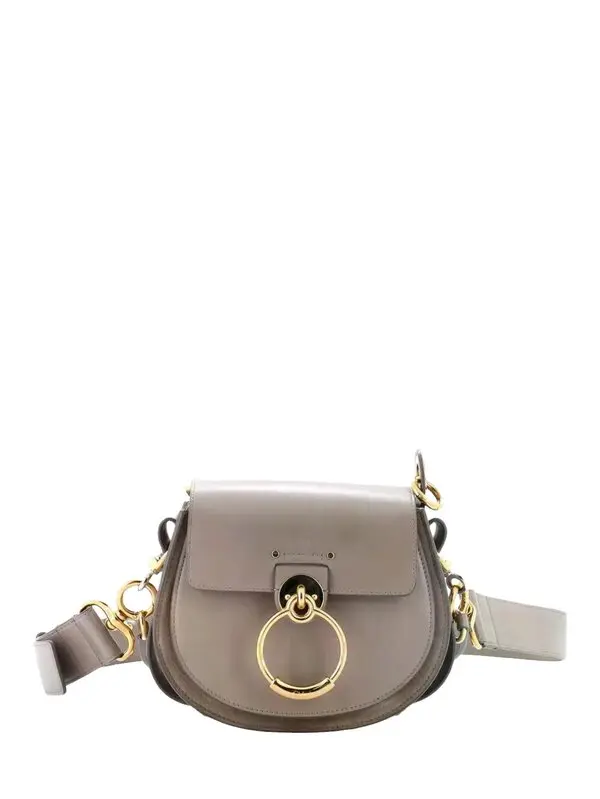Chloé Tess Leather Small Shoulder Bag - Neutrals