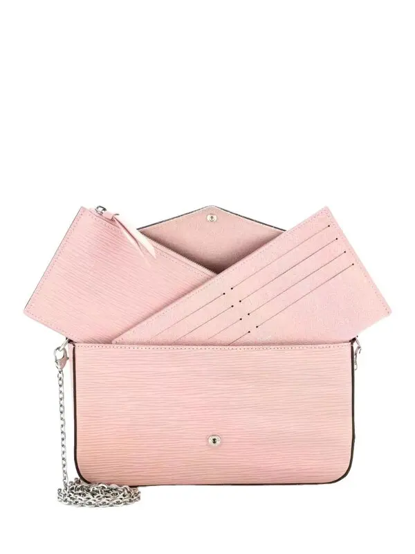 LOUIS VUITTON Felicie Pochette Epi Leather Crossbody Bag - Pink
