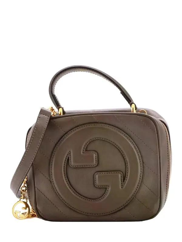 Gucci Blondie Top Handle Satchel - Brown