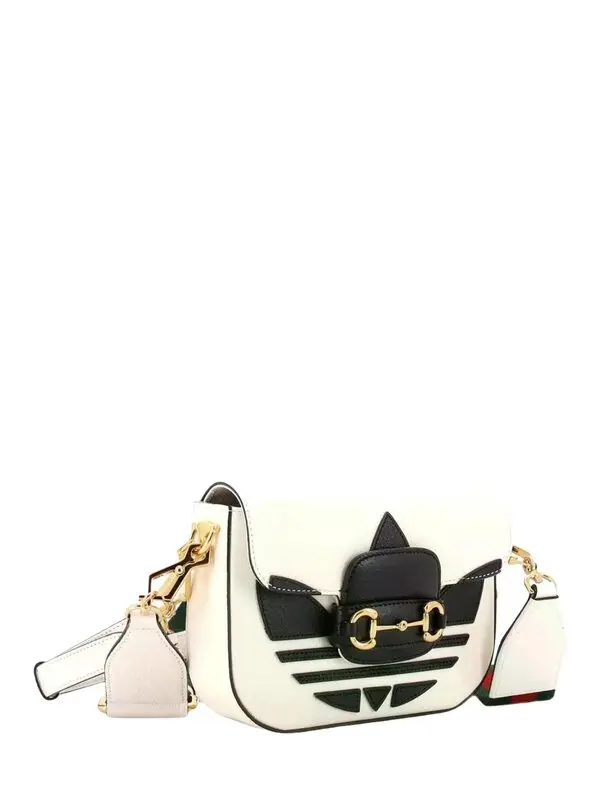 Gucci X Adidas Horsebit 1955 Mini Shoulder Bag - White