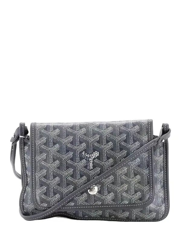 Goyard Plumet Clutch Wallet Coated Canvas Crossbody Bag - Grey