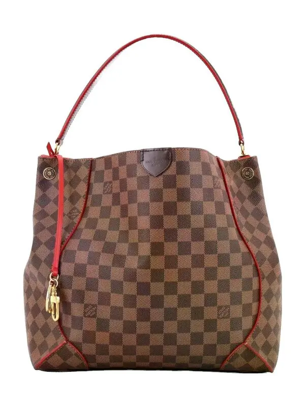 LOUIS VUITTON Caissa Damier Hobo Bag - Brown
