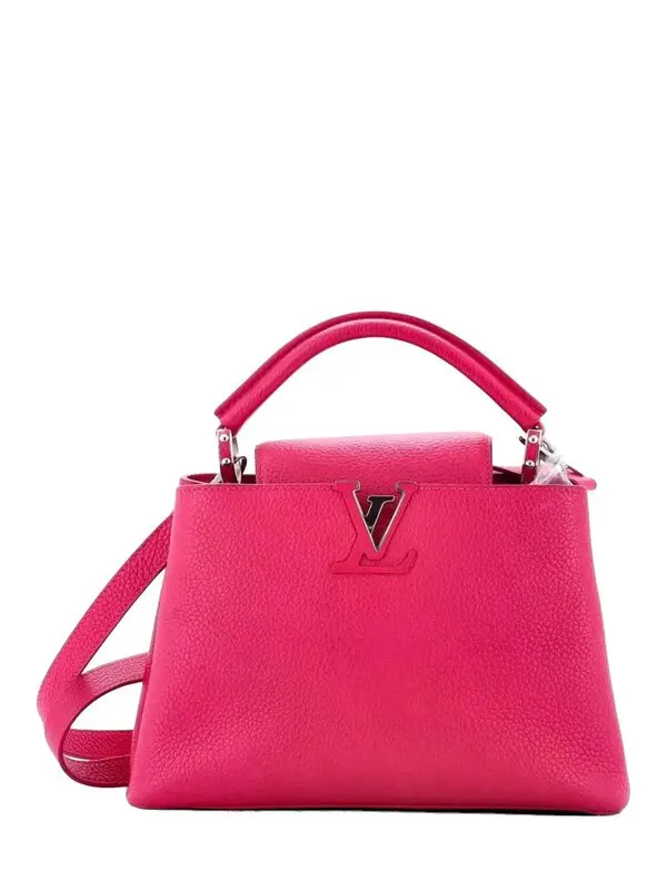 LOUIS VUITTON Capucines Bb Satchel Leather - Pink