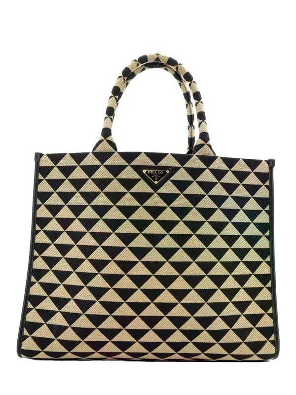 Prada Symbole Shopper Jacquard Large Tote Bag - Multicolour