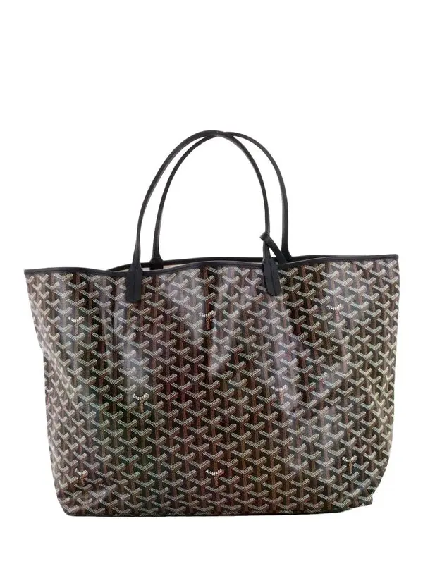 Goyard Saint Louis Coated Canvas Gm Tote Bag - Black
