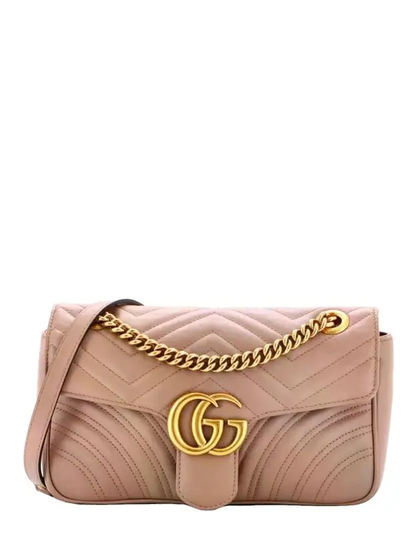 Gucci Gg Marmont Medium Shoulder Bag - Neutrals