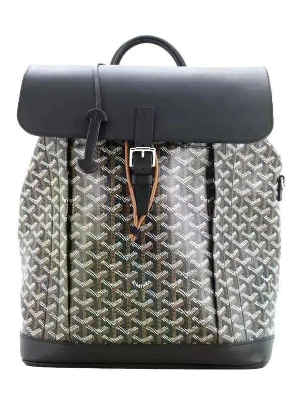 Goyard Alpin Coated Canvas Mm Backpack - Black