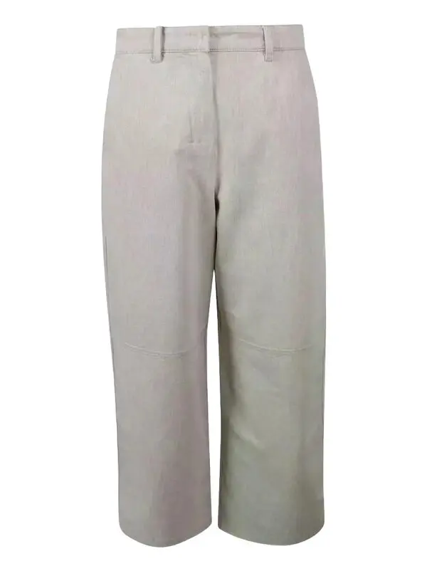 Max Mara Seam-detail Straight Trousers - Neutrals