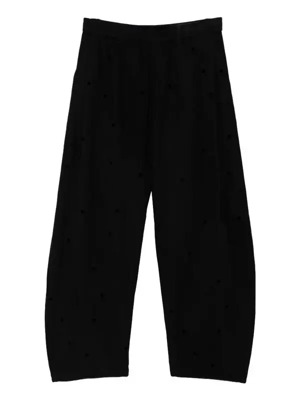 CROQUIS Polka-dot Trousers - Black