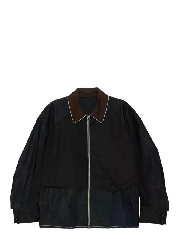 CROQUIS Colour-block Jacket - Black