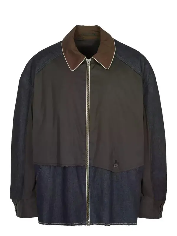 CROQUIS Colour-block Jacket - Black