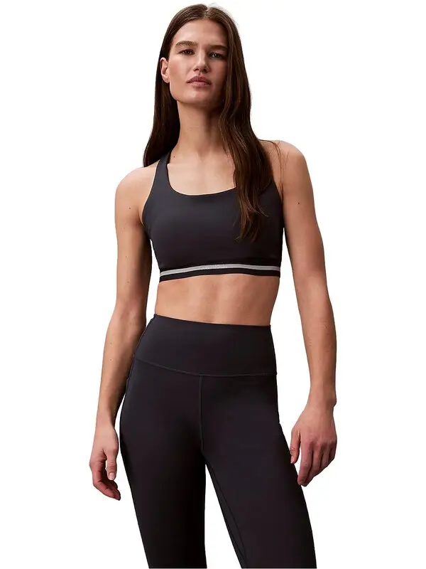 Calvin Klein Icon Sport Medium Impact Sports Bra - Blue Nights