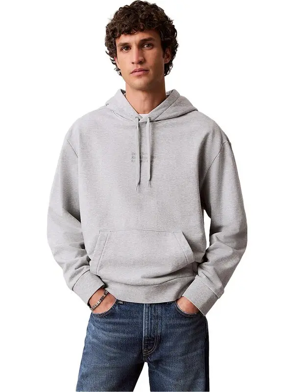 Calvin Klein Kate Moss Obsession Graphic Hoodie - Heroic Grey Heather