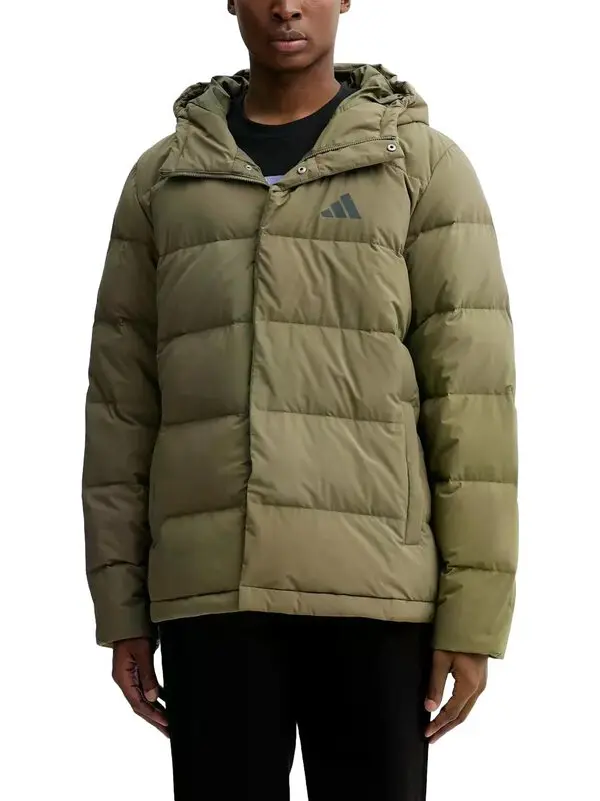 Adidas Padded Hooded Jacket - Green