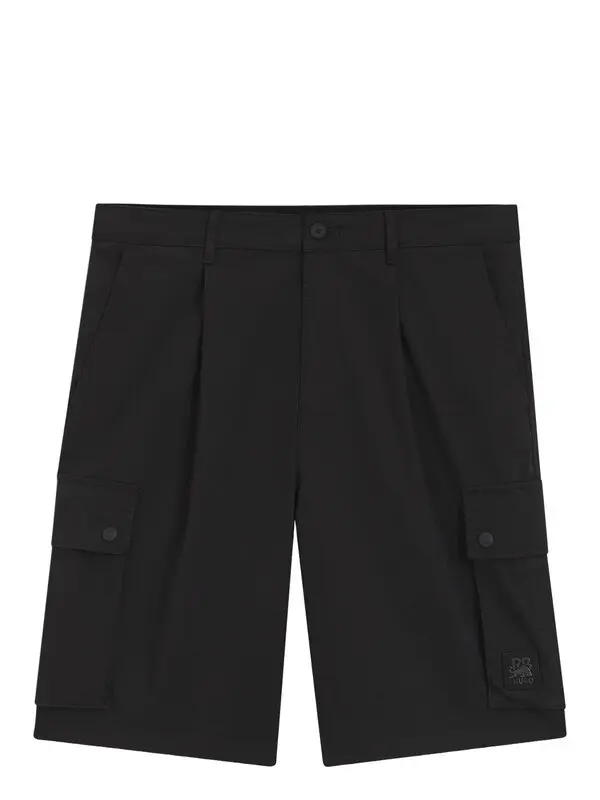 Hugo X Rb Stretch-cotton Cargo Shorts - Black