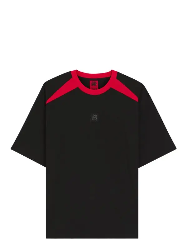 Hugo X Rb Cotton T-shirt With Bull Motif - Black