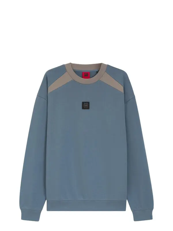 Hugo X Rb Cotton-terry Sweatshirt With Bull Motif - Dark Grey