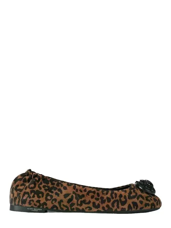 Kurt Geiger Animal Print Ballet Flats - Brown