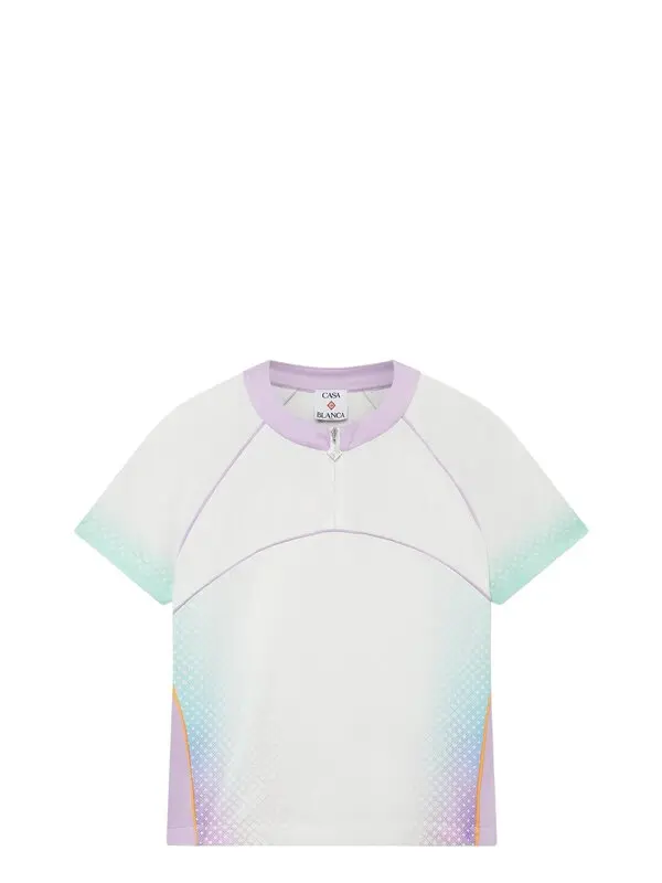 Casablanca Glass Gradient Football Mesh Shirt - Multicolor