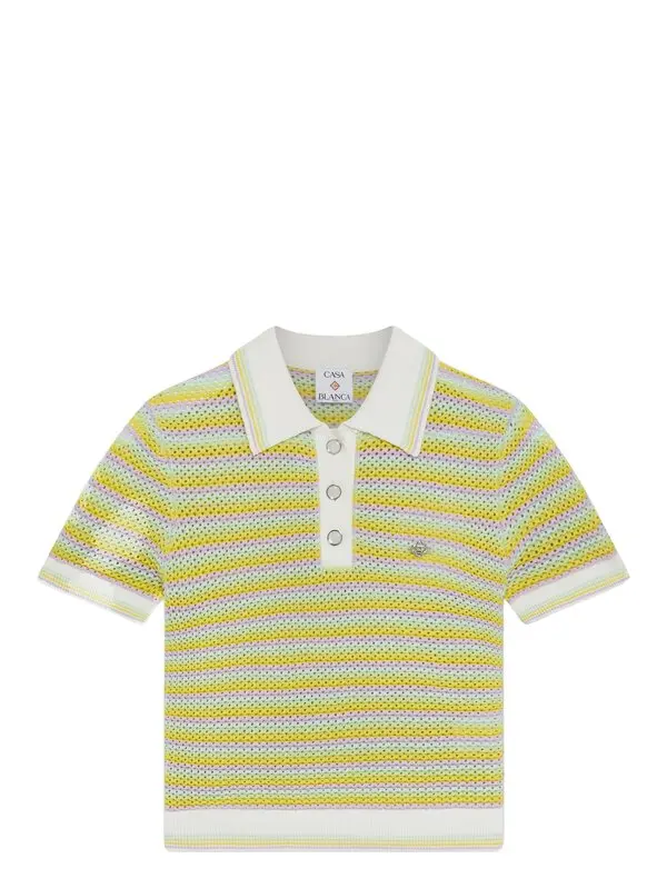 Casablanca Bourgeois Striped Polo Shirt - Multicolor