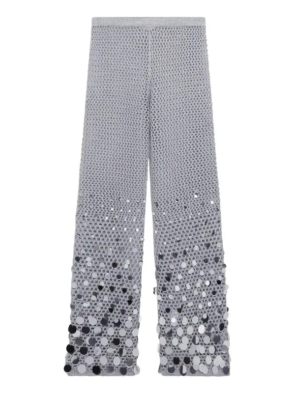 Casablanca Crochet Mirror Trousers - Multicolor
