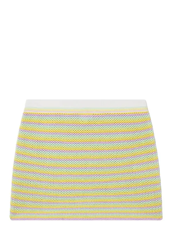 Casablanca Bourgeois Striped Mini Skirt - Multicolor