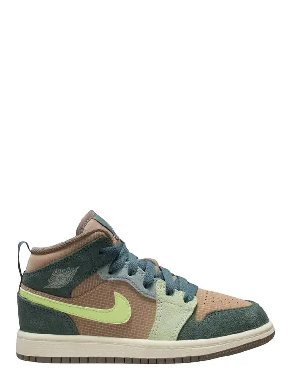 JORDAN 1 Mid Se We Outside Sneakers - Khaki/hasta/olive Grey