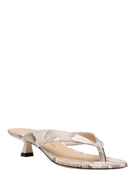 STUART WEITZMAN Rio Kitten Heel Sandal - Cream