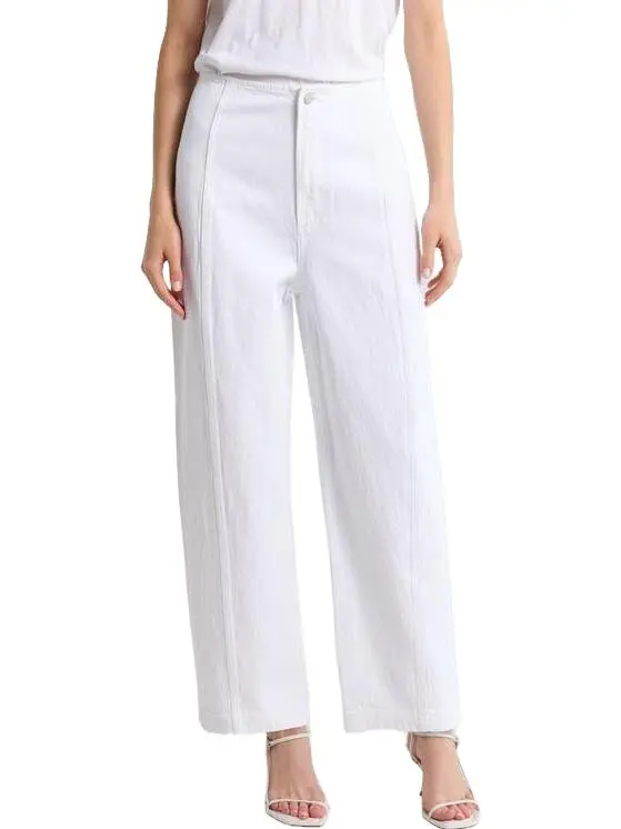 PISTOLA Blair High-waist Straight-leg Ankle Jeans - Vivid White