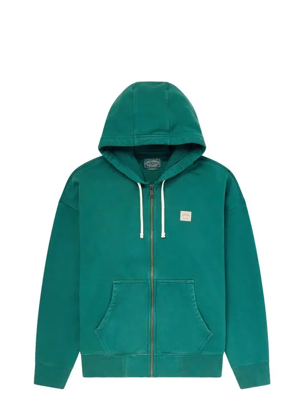 Polo Ralph Lauren Logo-appliquéd Cotton-jersey Zip-up Hoodie - Green