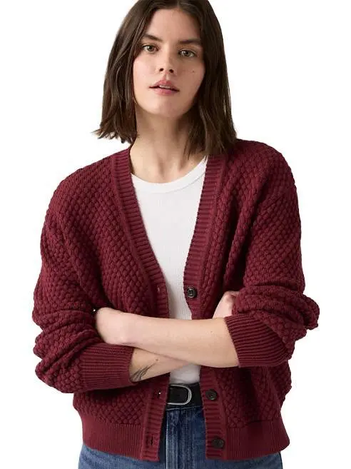 LEVI'S Snowflake Knit Cardigan - Chocolate Truffle