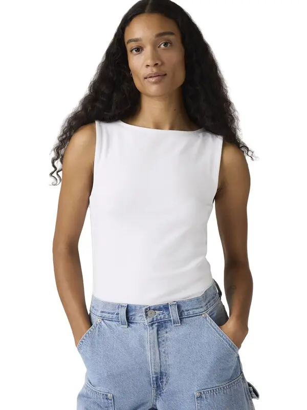 LEVI'S Blair Boatneck Top - Bright White