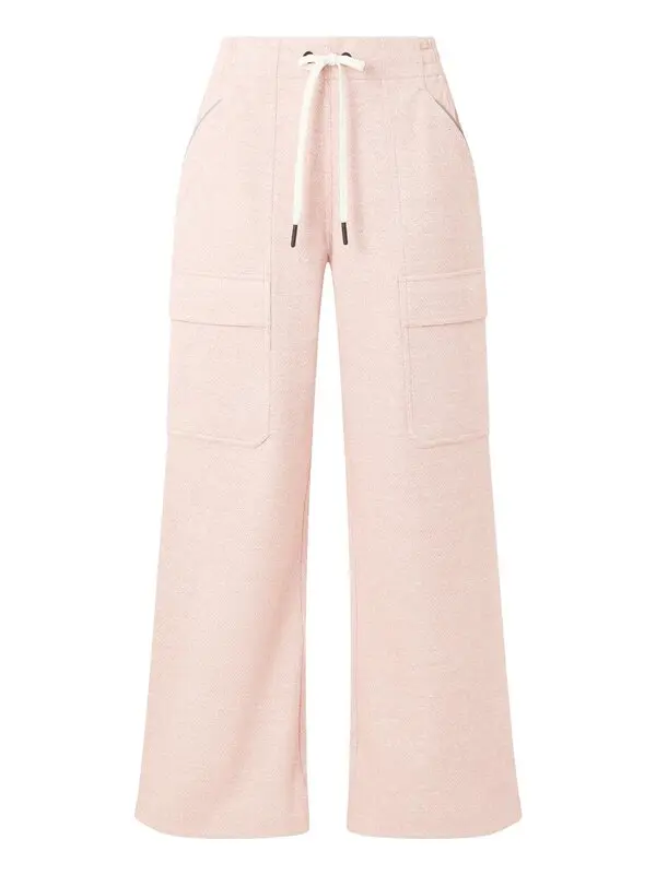 Moncler Cotton-jersey Straight-leg Sweatpants - Pink