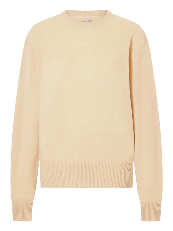TOTEME Cashmere Crew Neck Sweater - Orange