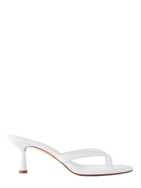 AeydĒ Daphne Leather Sandals - White