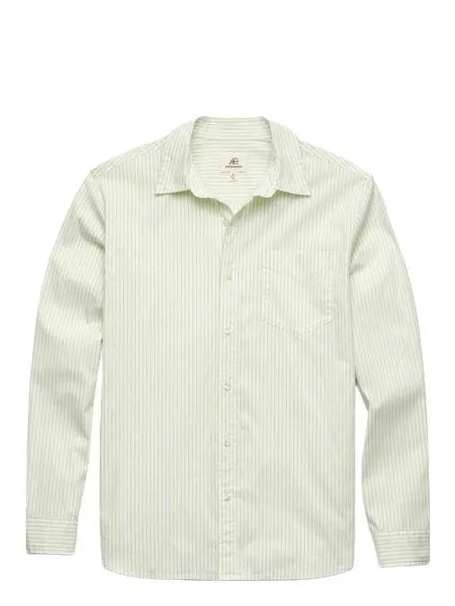 SURFSIDE SUPPLY CO. Brian Pinstripe Shirt - Margarita Green