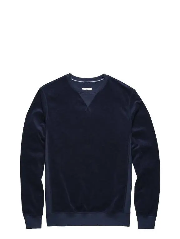 SURFSIDE SUPPLY CO. Butch Saltwater Terry Crewneck - Navy Blazer