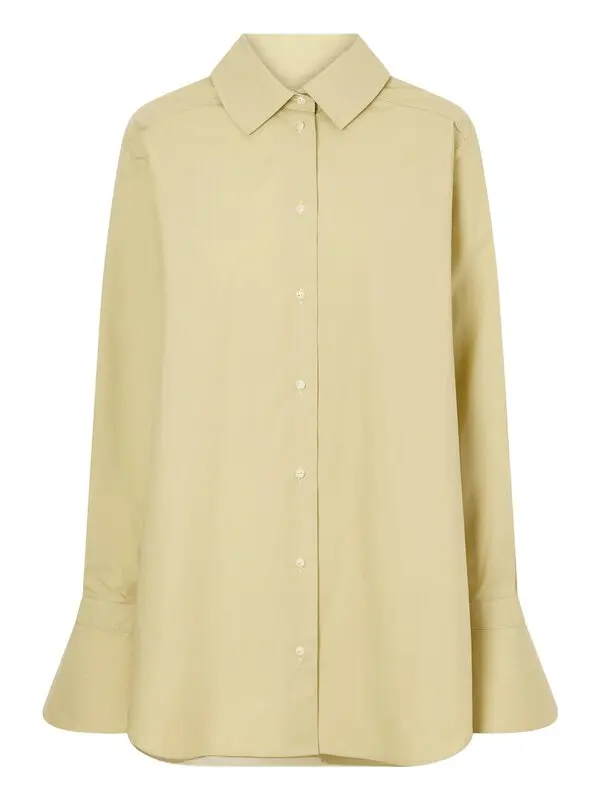 Ossou Haze Cotton-poplin Shirt - Green