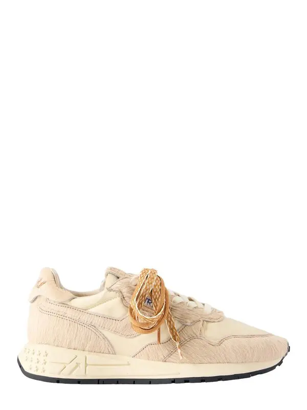 AUTRY Reelwind Leather-trimmed Sneakers - Ivory