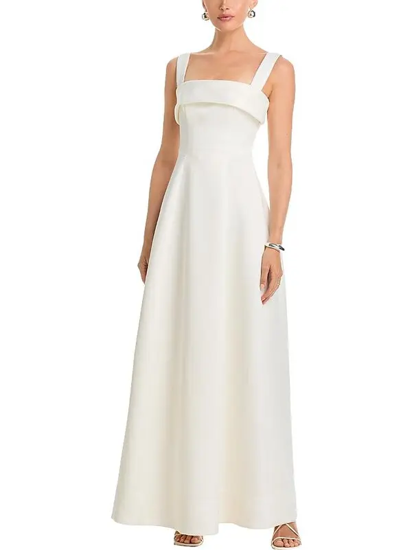 Rachel Gilbert Hallie Strap Gown - White