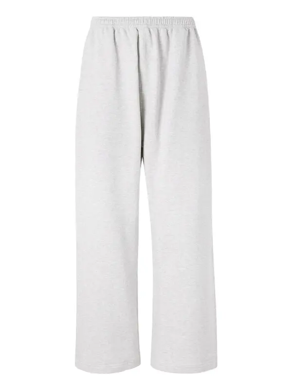 Acne Studios Prowser Oversized Wide-leg Cotton-blend Jersey Sweatpants - Gray