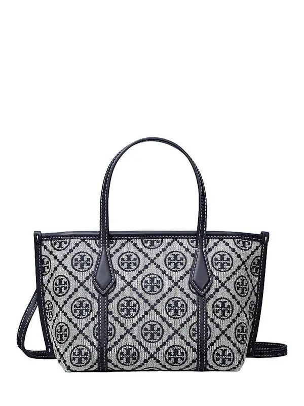 Tory Burch Perry Mini Monogram Tote - Tory Navy